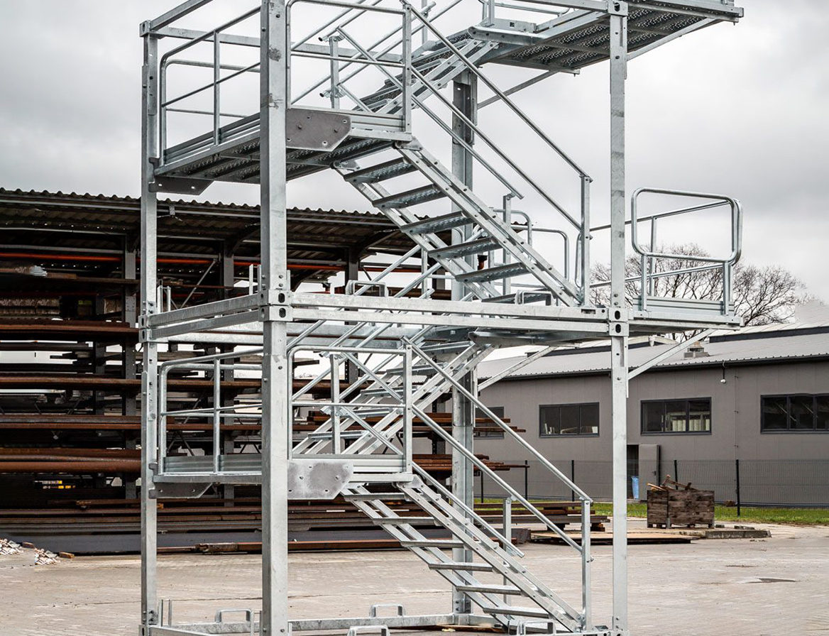 New container staircase - safe and practical - TLC EU Steel Equipment ...