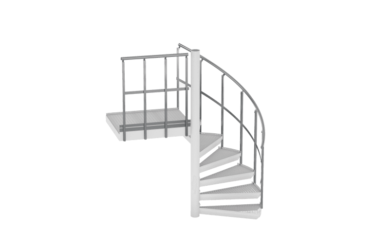 Spiral stairs for tanks - TLC EU Steel Equipment | Design & Production
