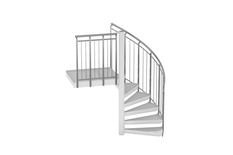 Spiral stairs for tanks - TLC EU Steel Equipment | Design & Production