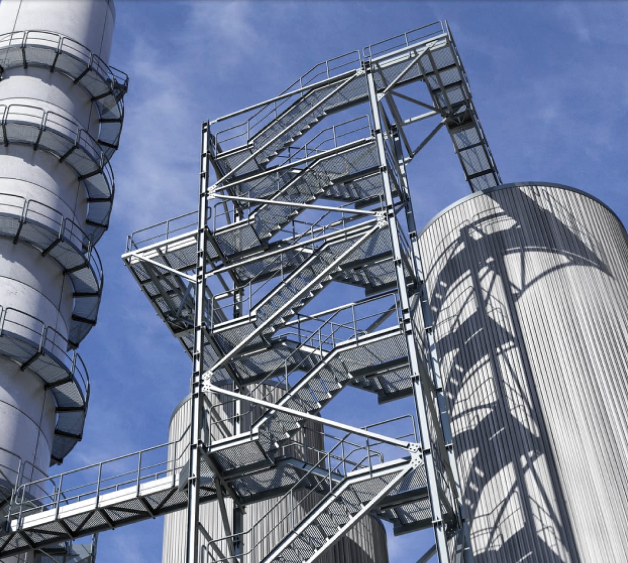 Staircases for tanks - TLC EU Steel Equipment | Design & Production