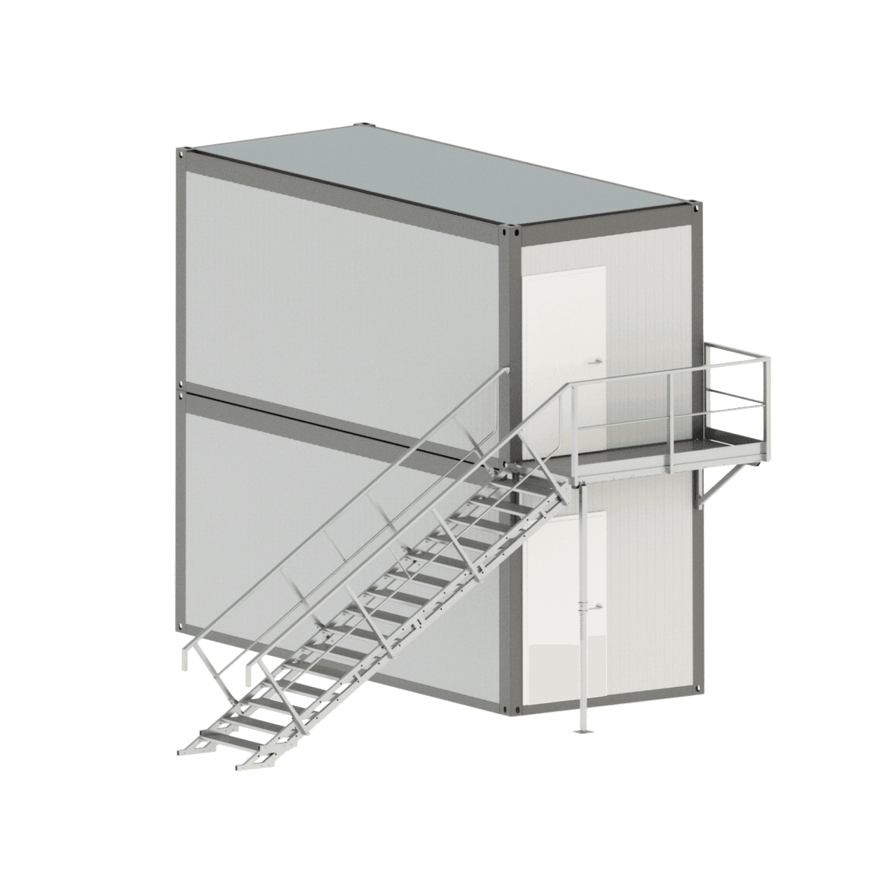 Aluminum container stairs and staircases 2kN - TLC EU Steel Equipment ...