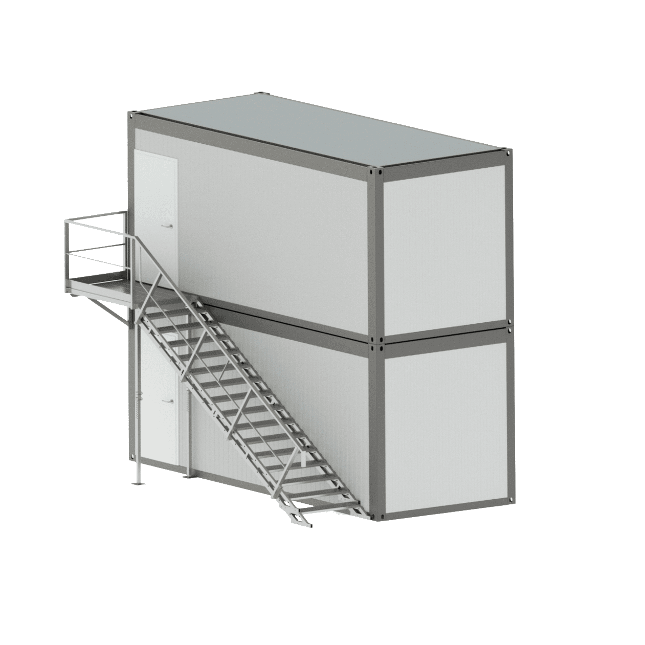 Aluminum container stairs and staircases 2kN - TLC EU Steel Equipment ...
