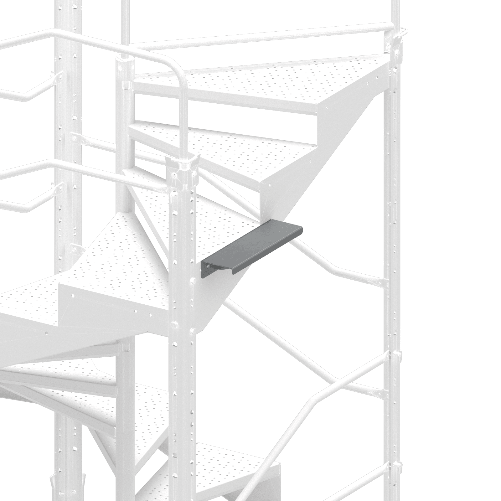 SST temporary spiral staircase - TLC EU Steel Equipment | Design ...