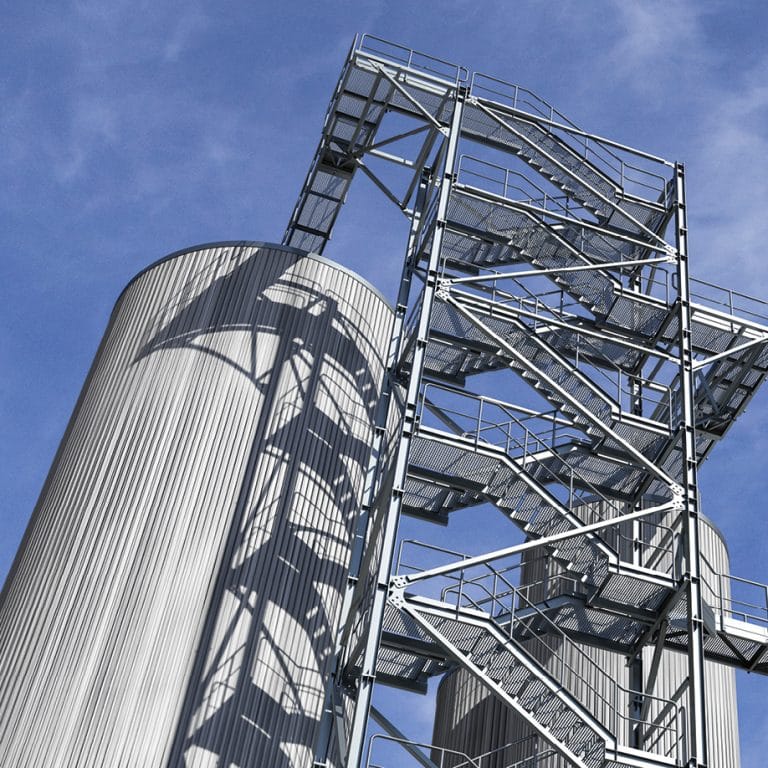 Staircases for tanks - TLC EU Steel Equipment | Design & Production