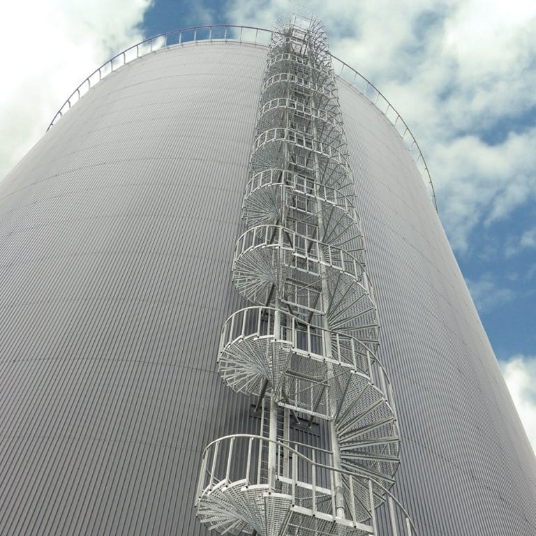 Spiral stairs for tanks - TLC EU Steel Equipment | Design & Production