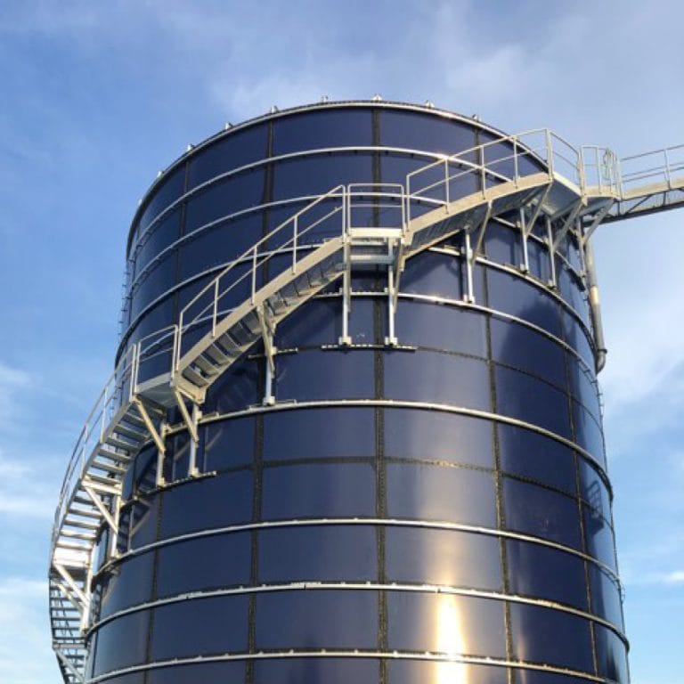 Helicoidal stairs for tanks - TLC EU Steel Equipment | Design & Production