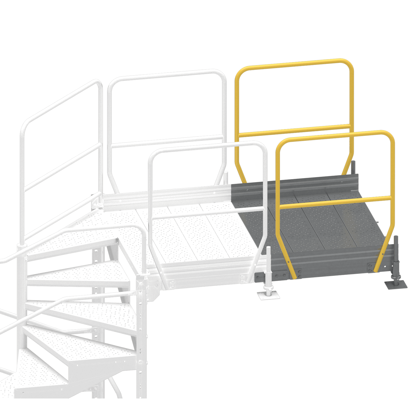 SST temporary spiral staircase - TLC EU Steel Equipment | Design ...