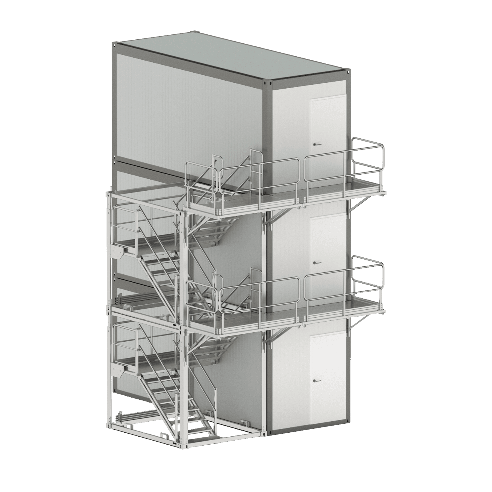 Steel container stairs and staircases 2kN - TLC EU Steel Equipment ...
