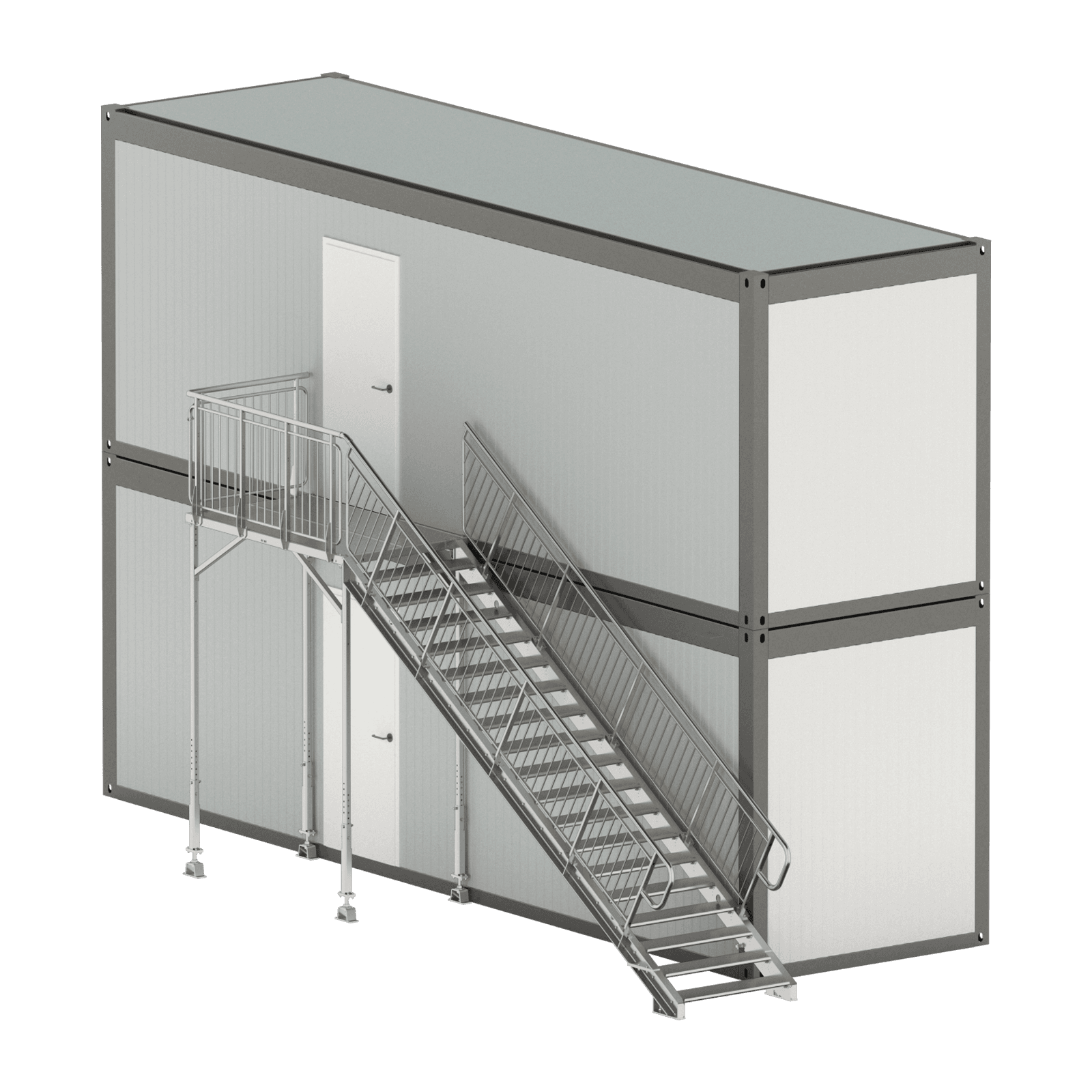 Steel container stairs and staircases 5kN - TLC EU Steel Equipment ...