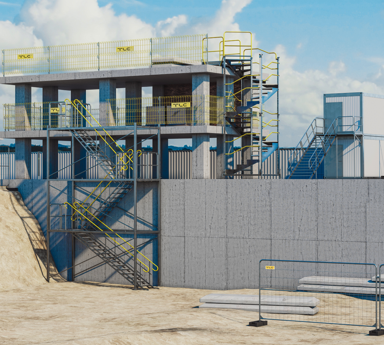 TUP loading platforms for plastic recycling plant construction - TLC EU ...